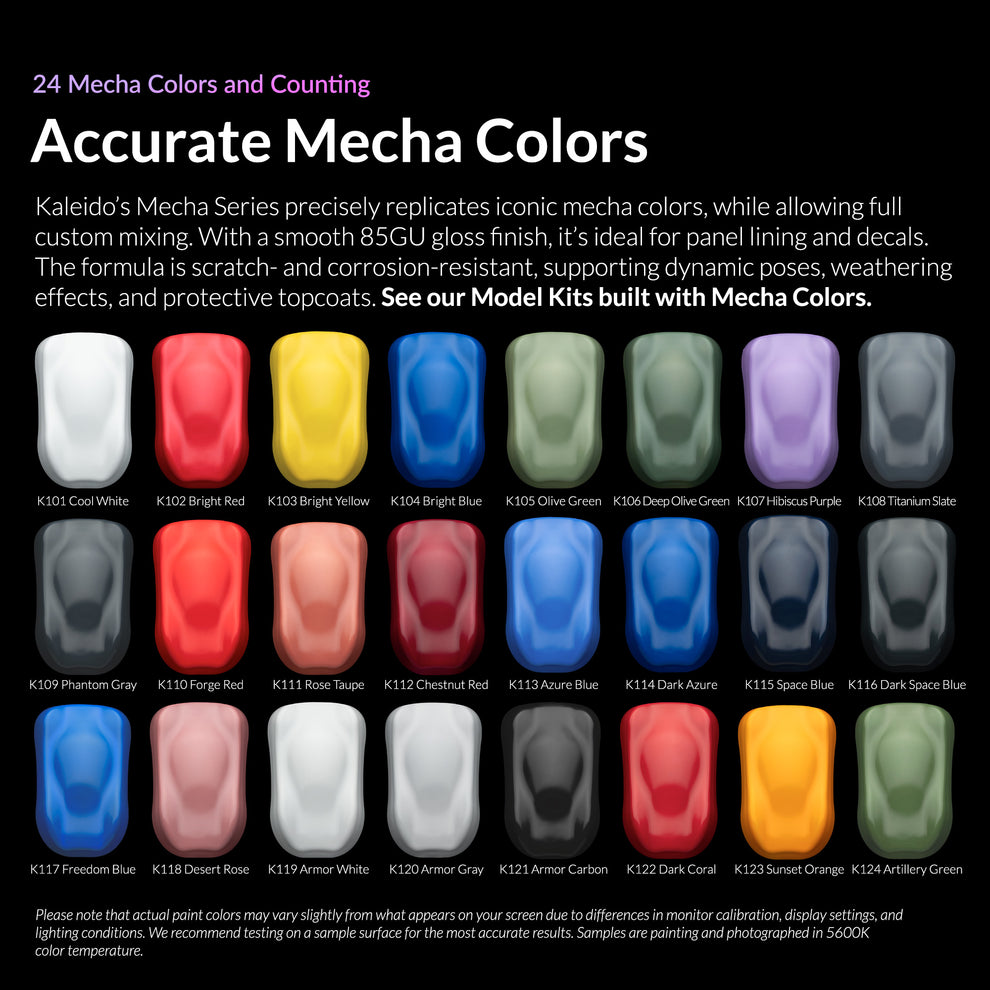 Kaleido Colorworks Water-Based Paint 24 Mecha Colors Set – Gaahleri