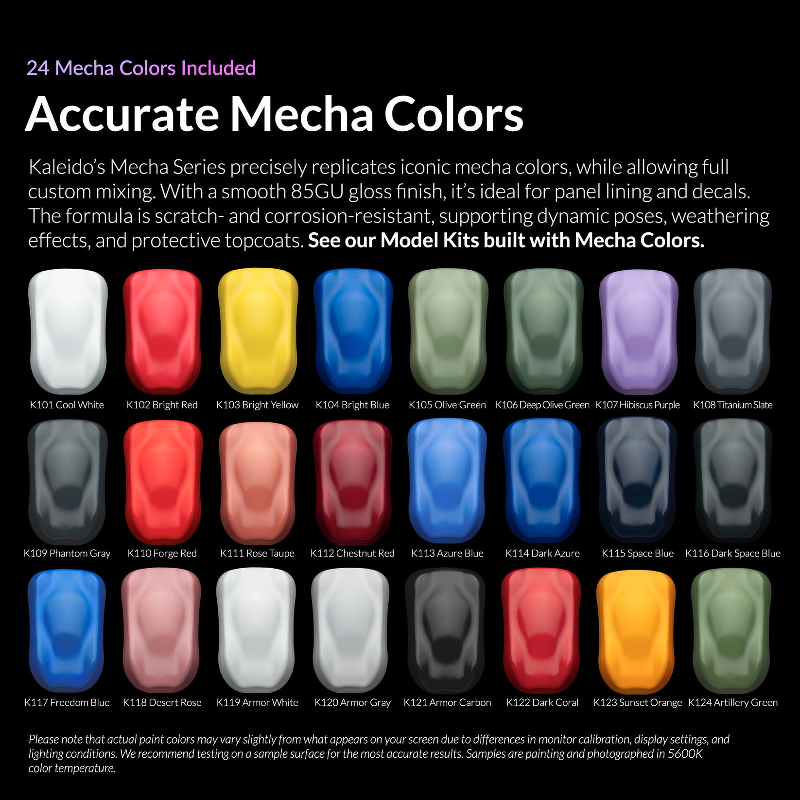 Kaleido Colorworks Water-Based Paint ProMaster Series | Mecha Colors ...