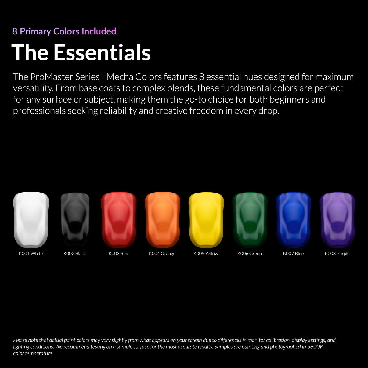 Kaleido Colorworks Water-Based Paint ProMaster Series | Mecha Colors ...