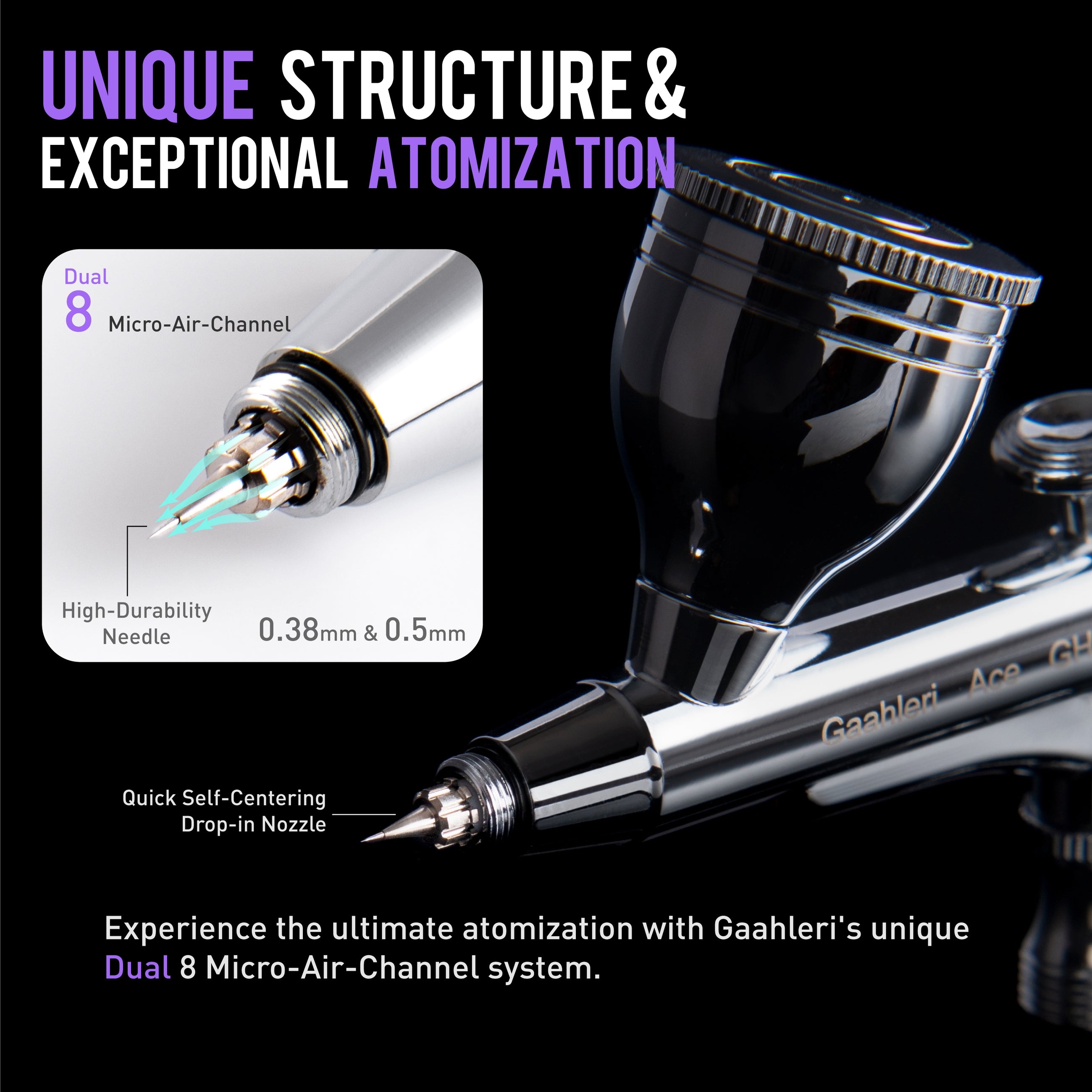 Gaahleri GHAC-98D Ace Series Airbrush