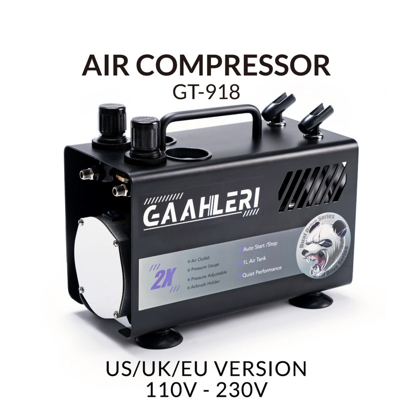 Dual Drive Series Airbrush Air Compressor GT-918 – Gaahleri