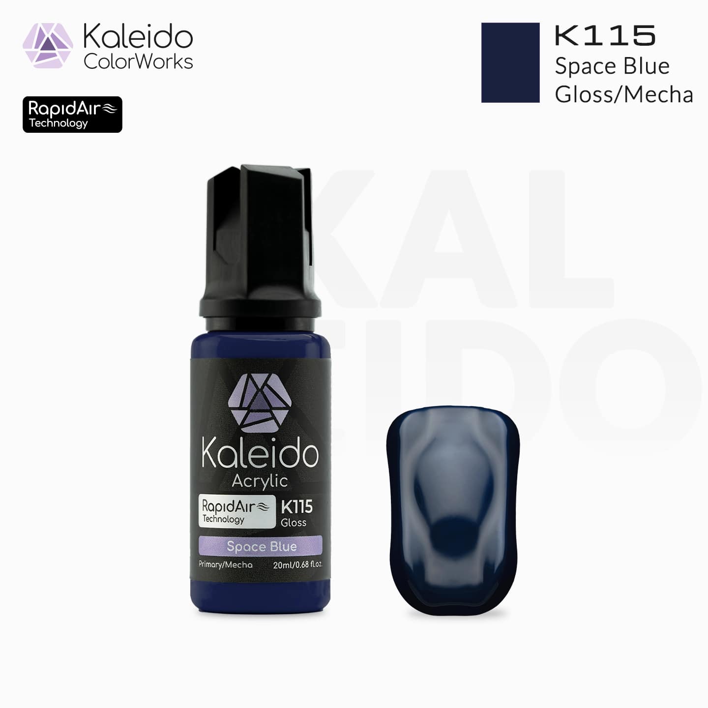 Kaleido Colorworks Water-Based Paint K115 Space Blue 20ml – Gaahleri