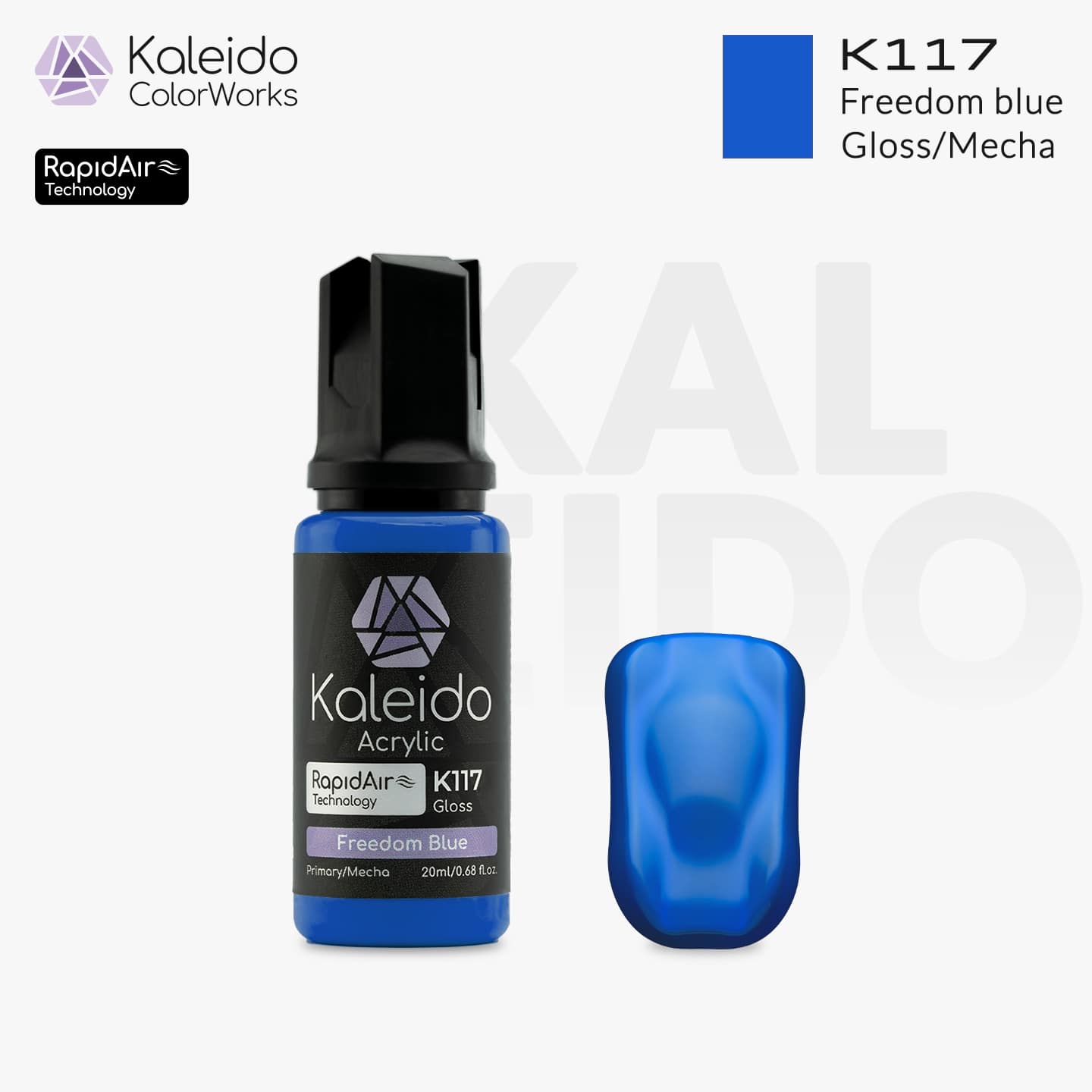 Kaleido Colorworks Water-Based Paint K117 Freedom Blue 20ml – Gaahleri