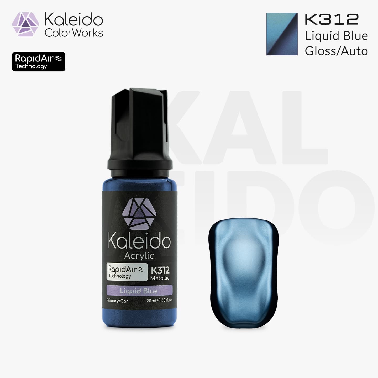Kaleido Colorworks Water-Based Paint K312 Liquid Blue 20ml – Gaahleri