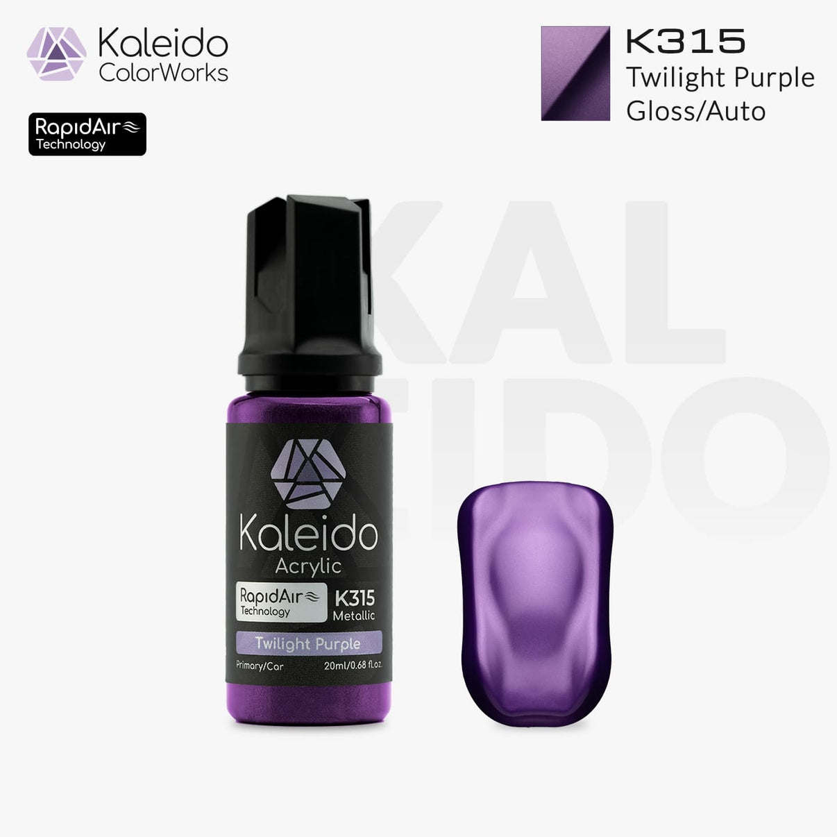 Kaleido Colorworks Water-Based Paint K315 Twilight Purple 20ml – Gaahleri