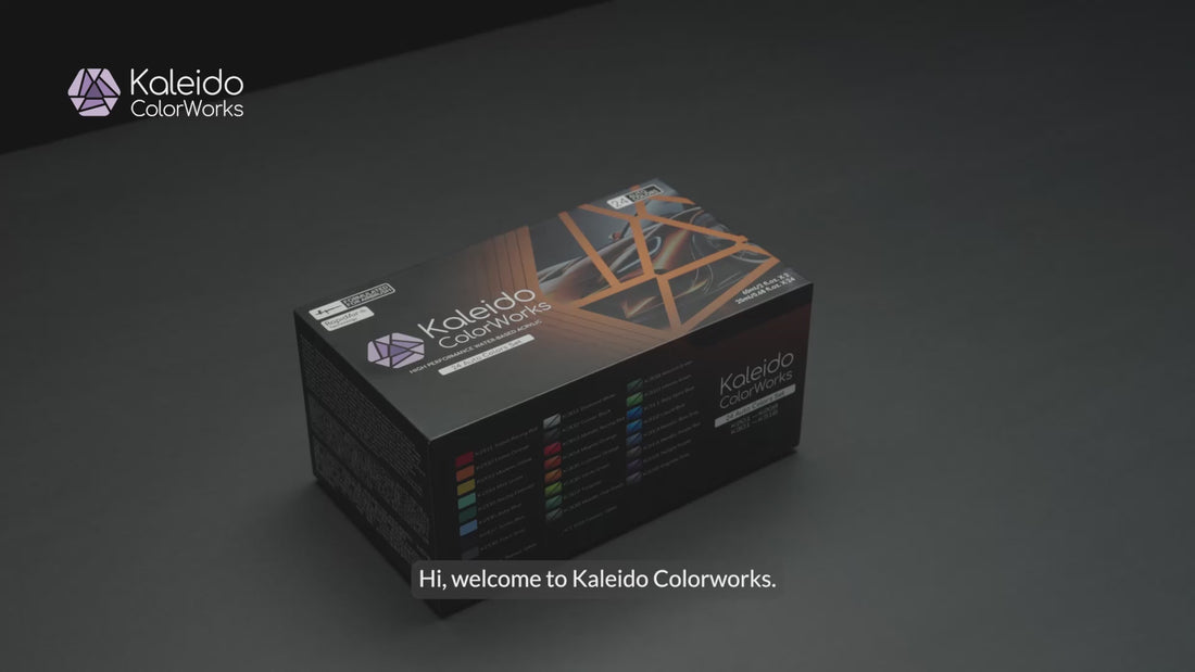 Kaleido Colorworks Water-Based Paint 24 Auto Colors Set – Gaahleri